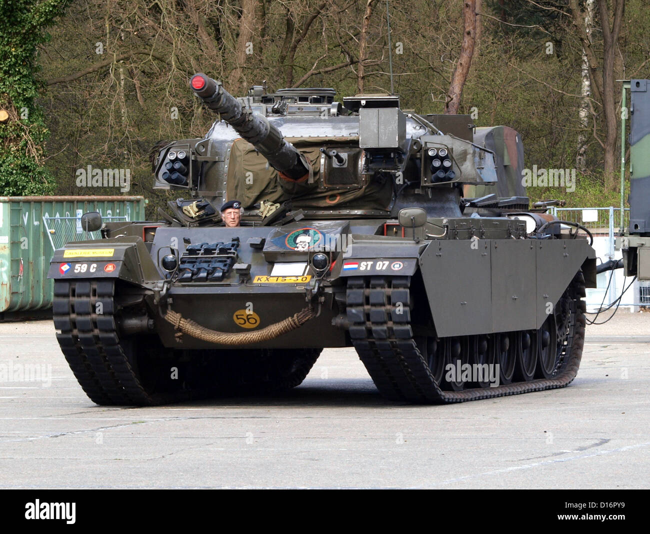 The Centurion Mk 5 is a British main battle tank, armed with a 105mm ...