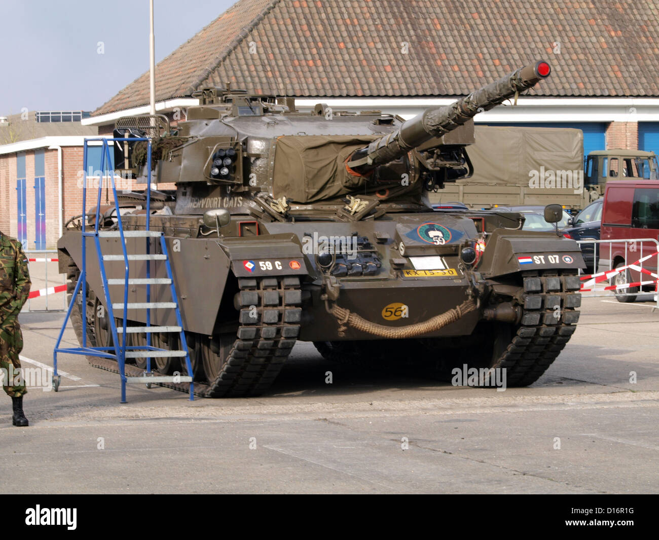 The Centurion Mk 5 is a British main battle tank, equipped with a 105mm ...