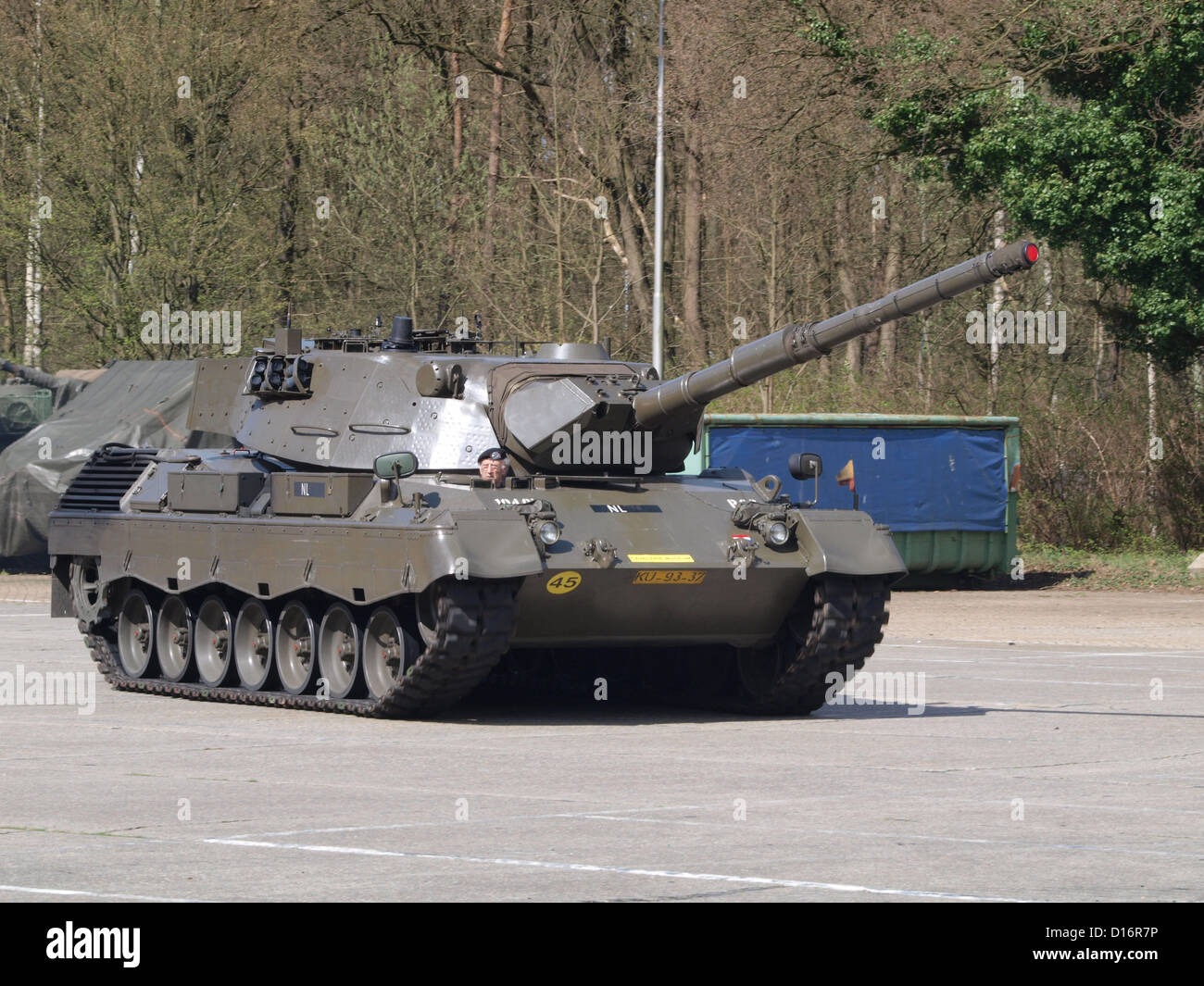 The Dutch Army Leopard I Tank, a highly mobile and powerful armored ...