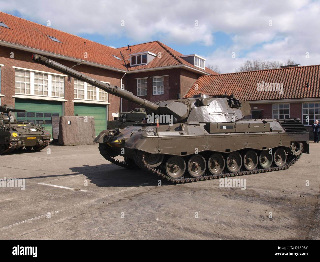 The Dutch Army Leopard I Tank, displayed in military exhibitions, is a ...