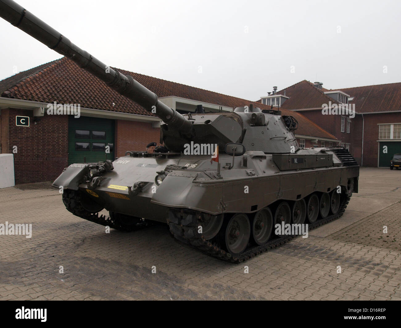 The Dutch Army's Leopard I, a German-made tank, is equipped with ...