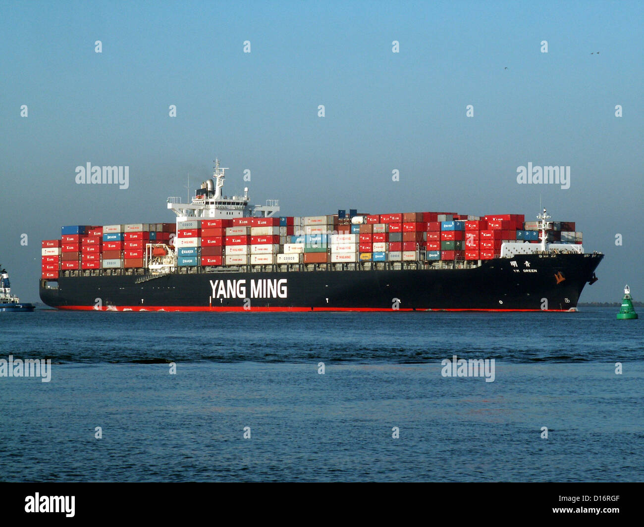 Ym green approaching port of rotterdam hi-res stock photography and ...
