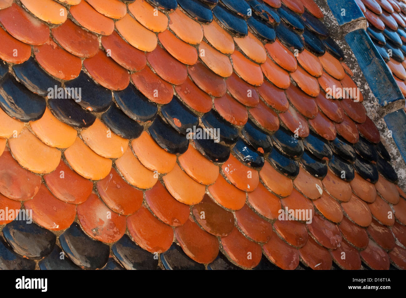 Tiling at dome, church of Saint Justa and Saint Rufina tower detail ...