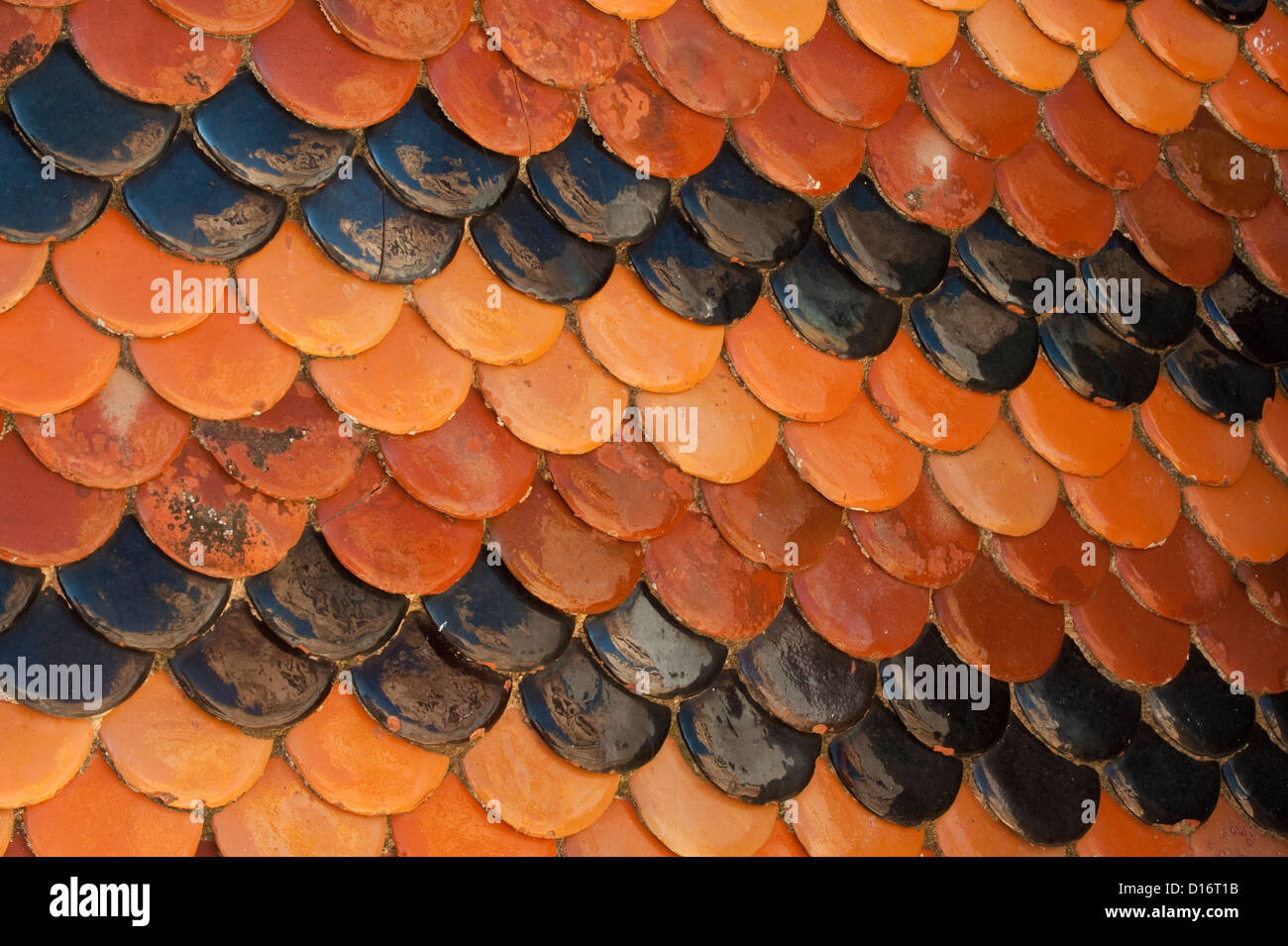 Tiling at dome, church of Saint Justa and Saint Rufina tower detail ...