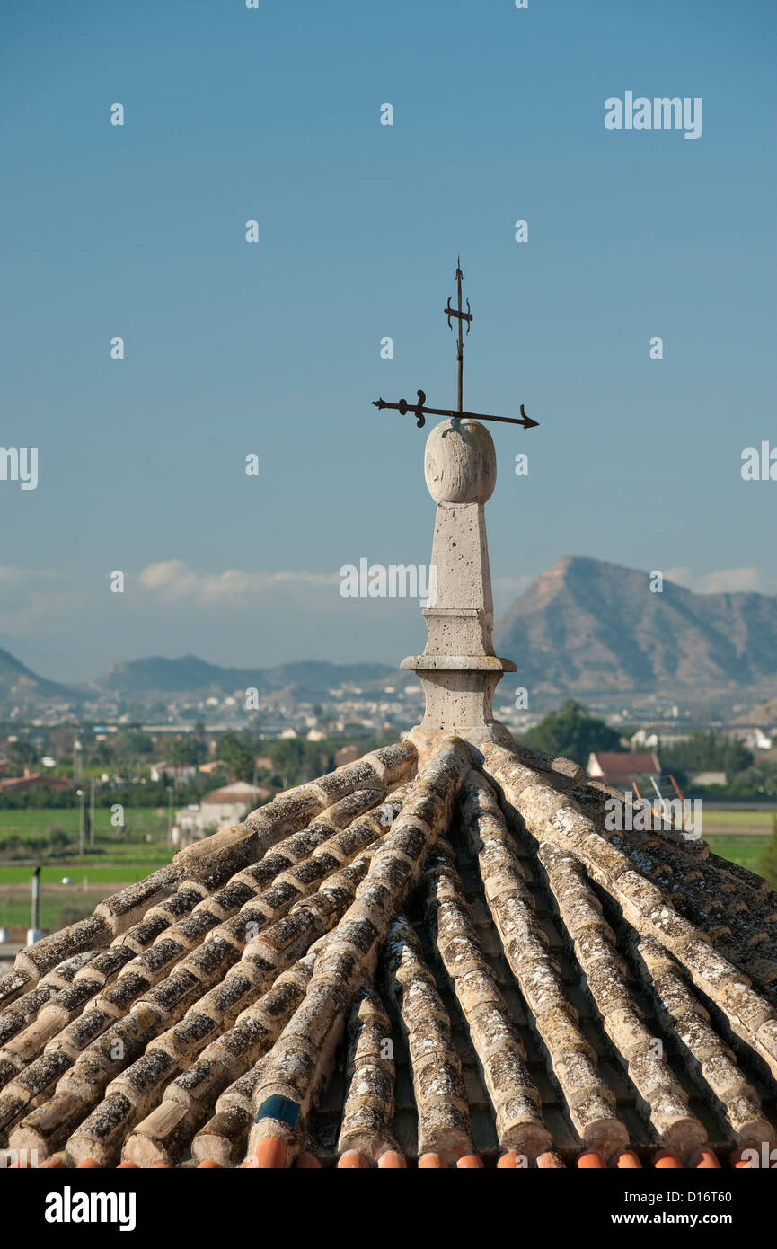 Tiling at dome, church of Saint Justa and Saint Rufina tower detail ...