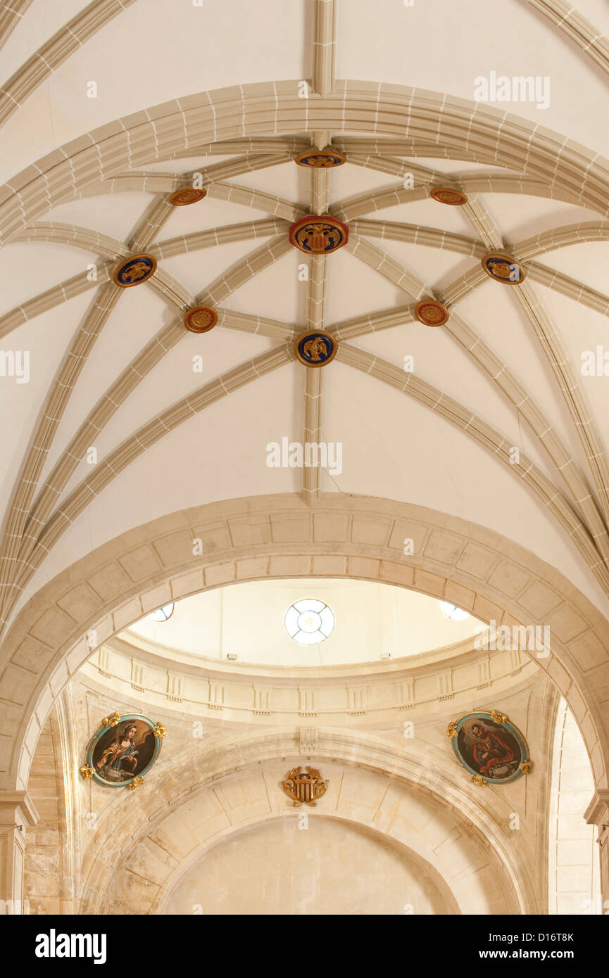 Interior dome, church of Saint Justa and Saint Rufina tower detail ...