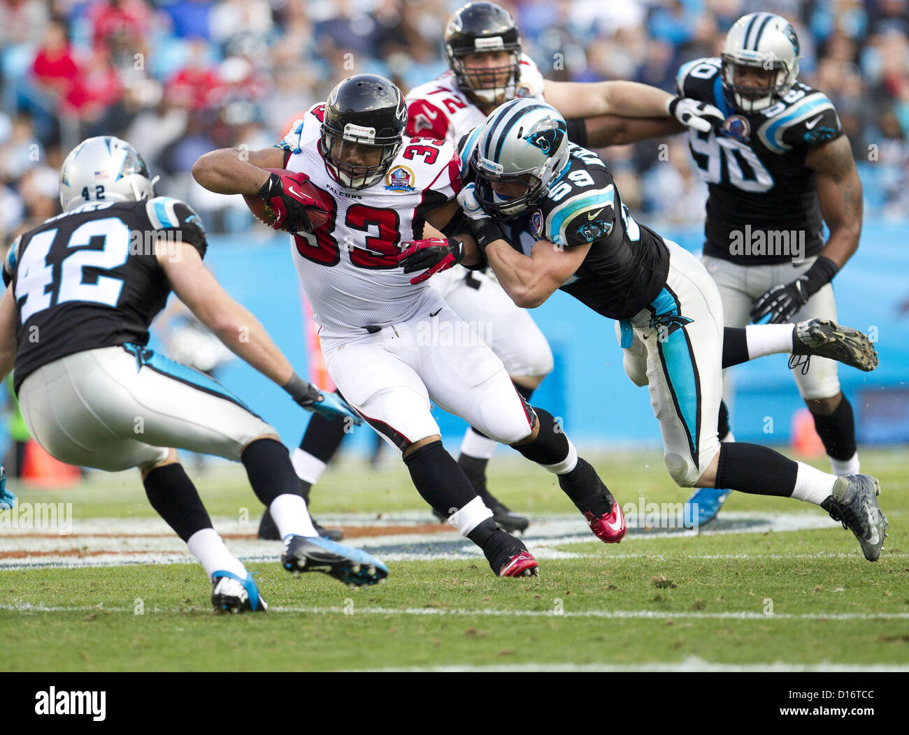 Making the tackle hi-res stock photography and images - Alamy