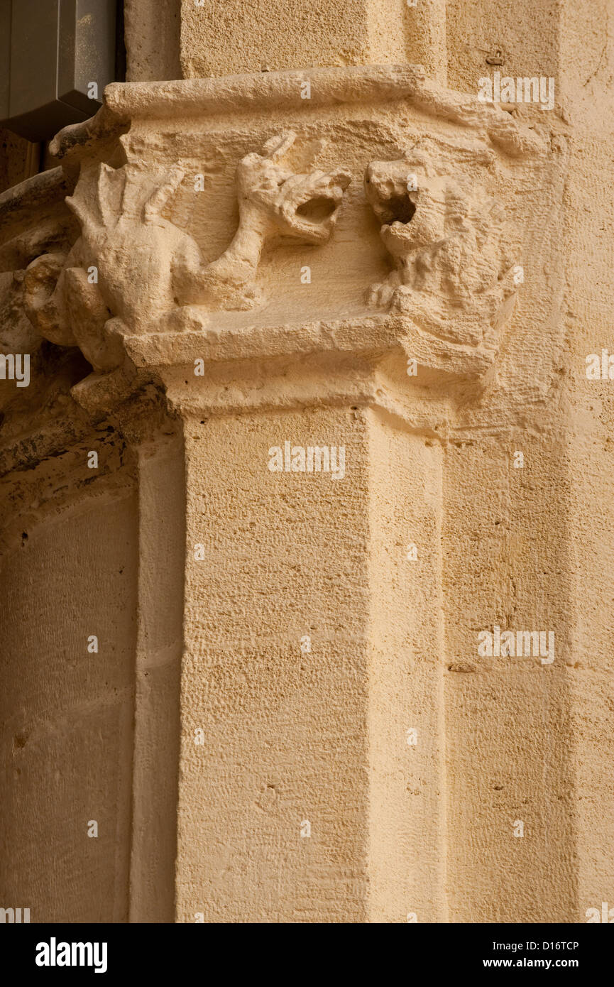 Architecture detail, church of Saint Justa and Saint Rufina tower ...