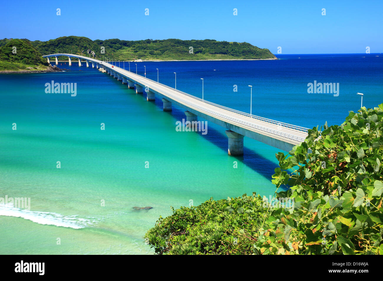 Tsunoshima Bridge in Shimonoseki, Yamaguchi Prefecture Stock Photo - Alamy