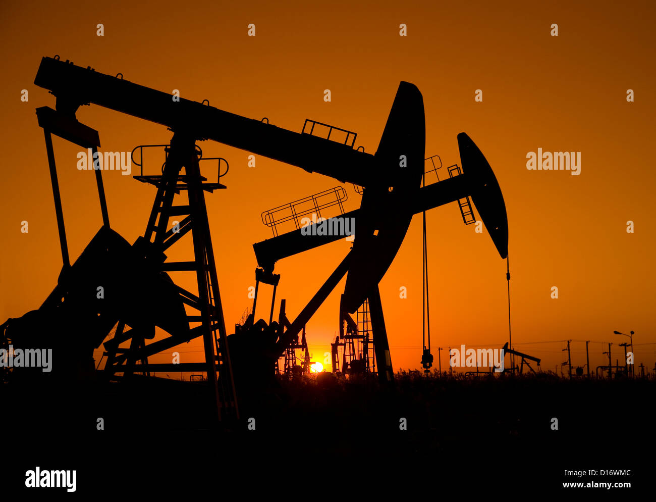 A Well Digging Silhouette