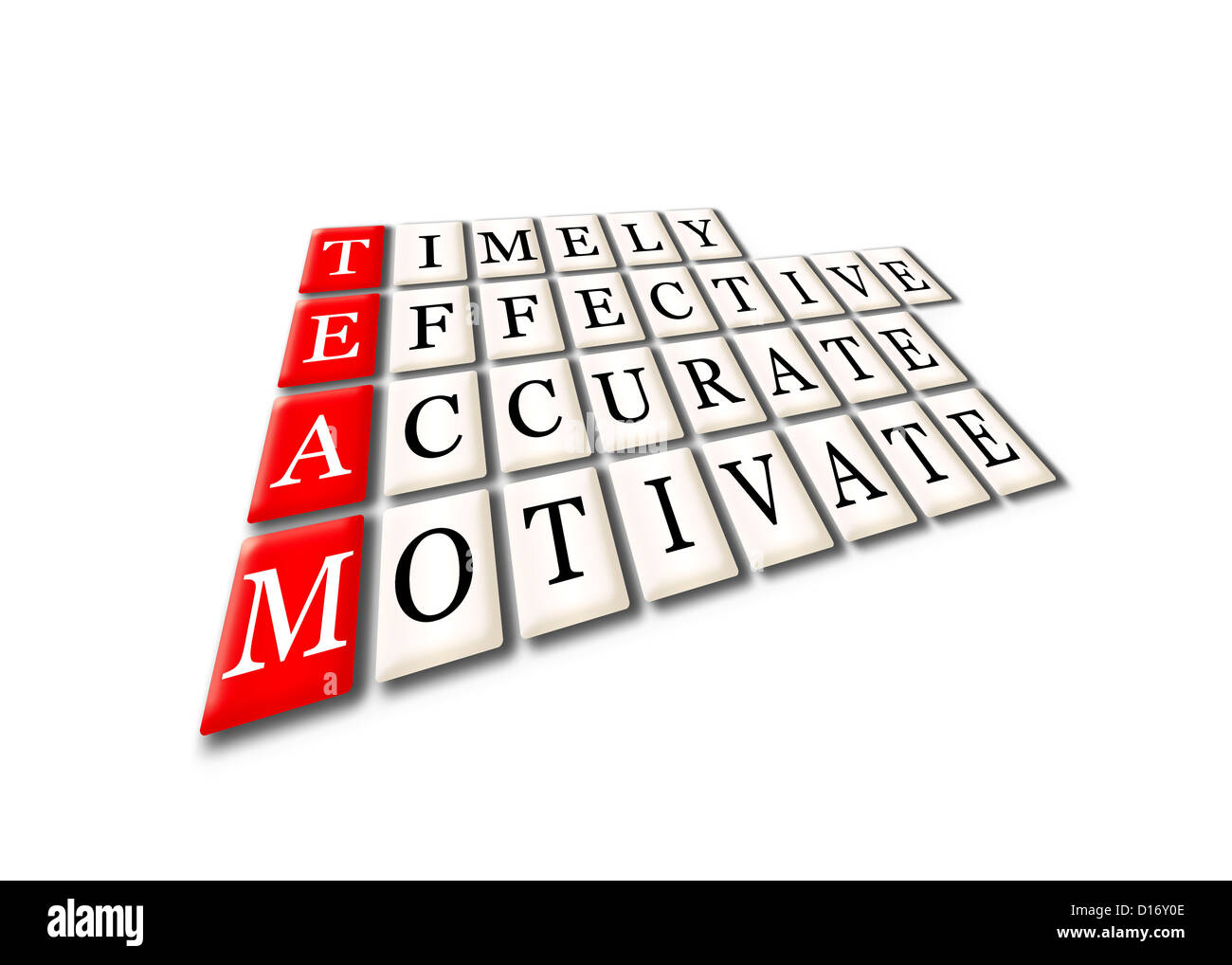 Acronym of Team - timely, effective,accurate, motivate Stock Photo - Alamy
