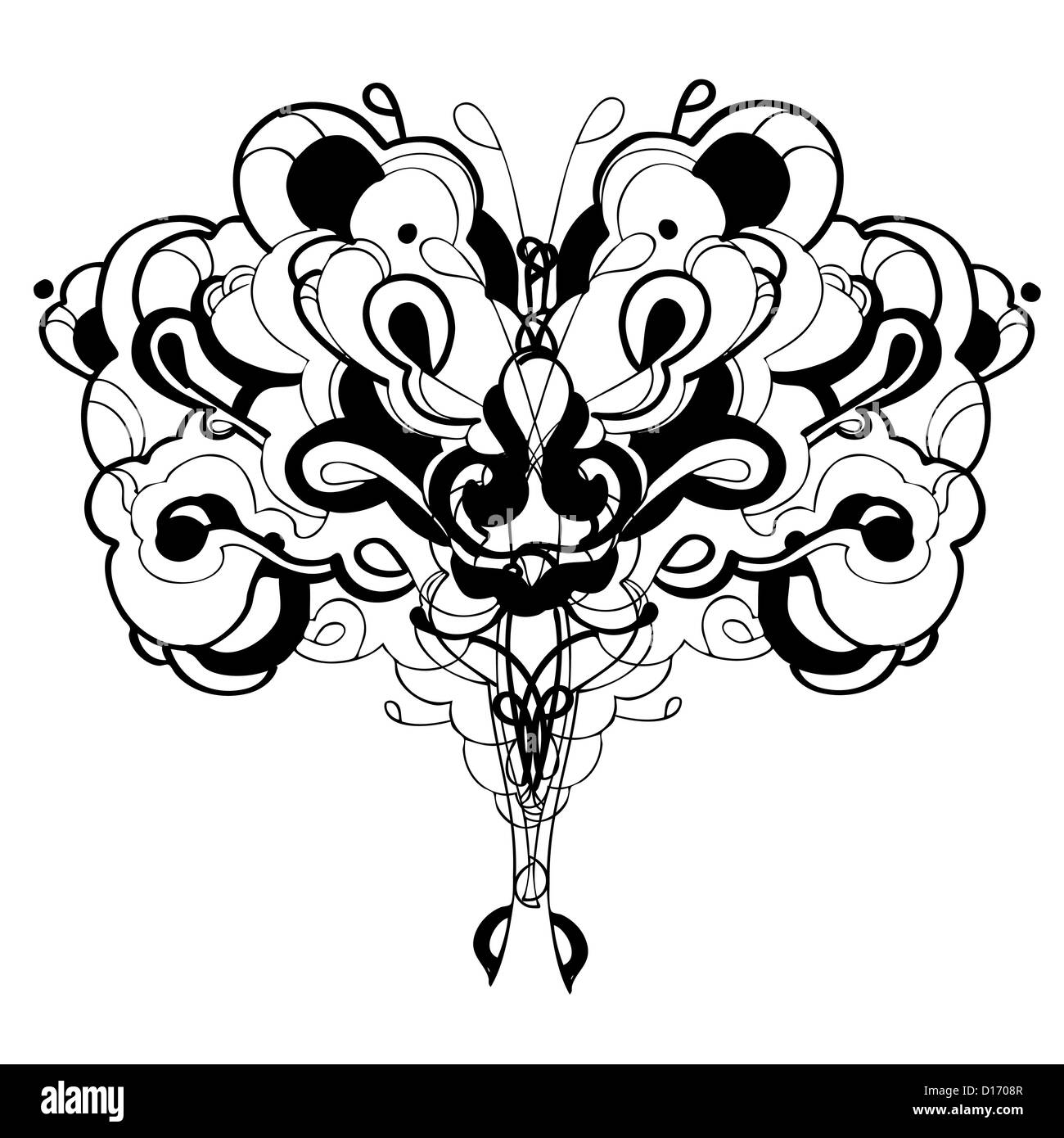 abstract graphic design in black and white Stock Photo - Alamy