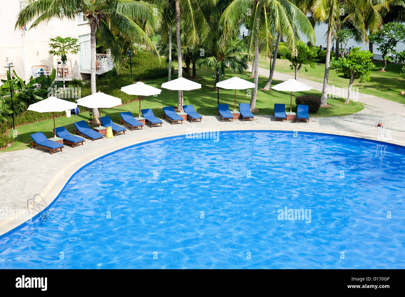 swimming pool shot from above angle Stock Photo - Alamy