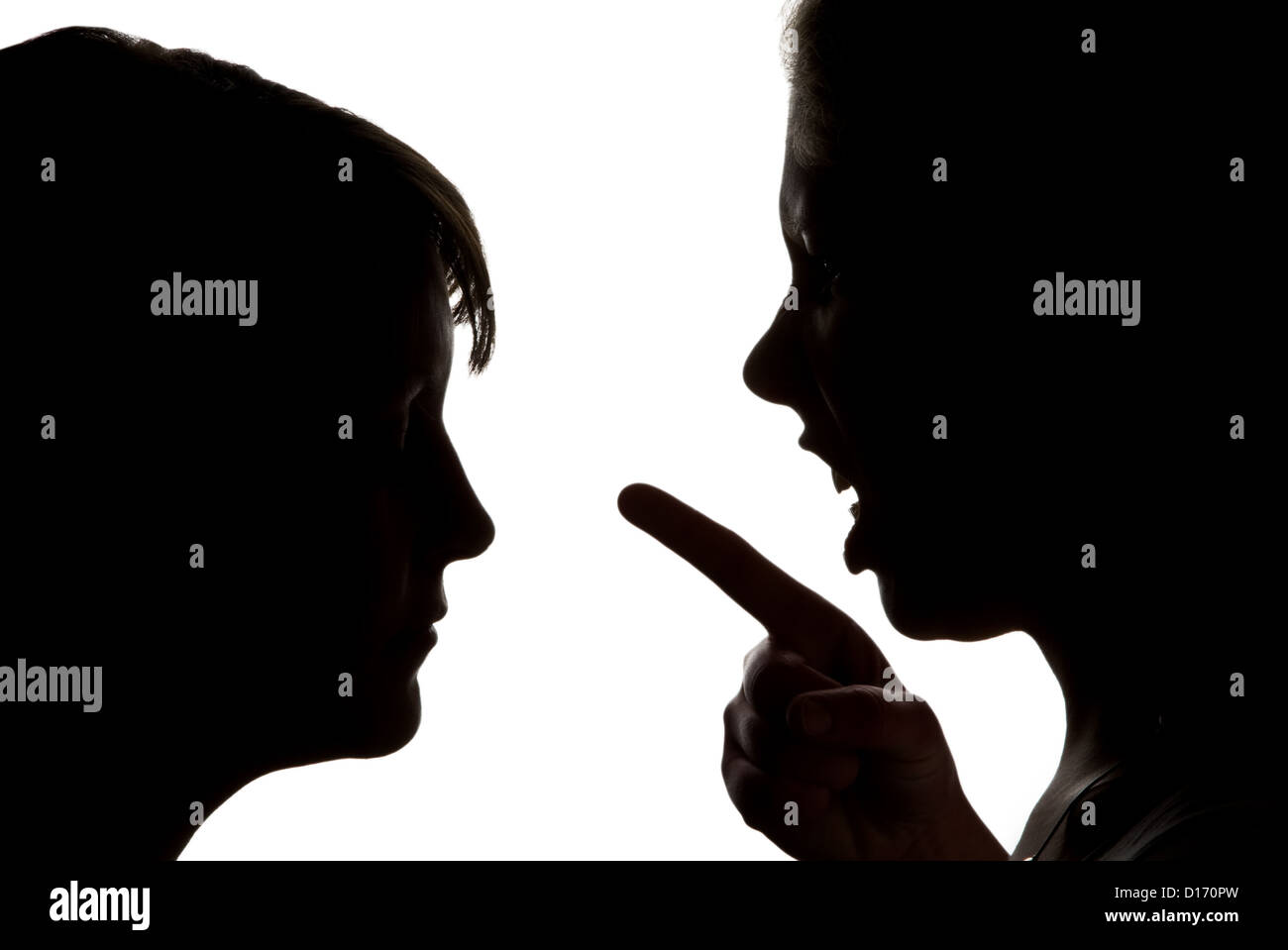 Berlin, Germany, the silhouette of an aggressive confrontation Stock ...