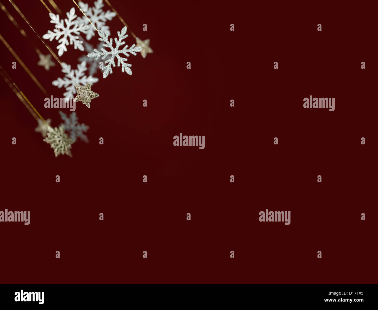 Silver decoration stars falling stars hi-res stock photography and ...