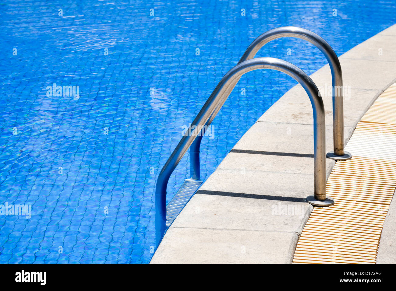 Stairs of a swimming pool Stock Photo - Alamy