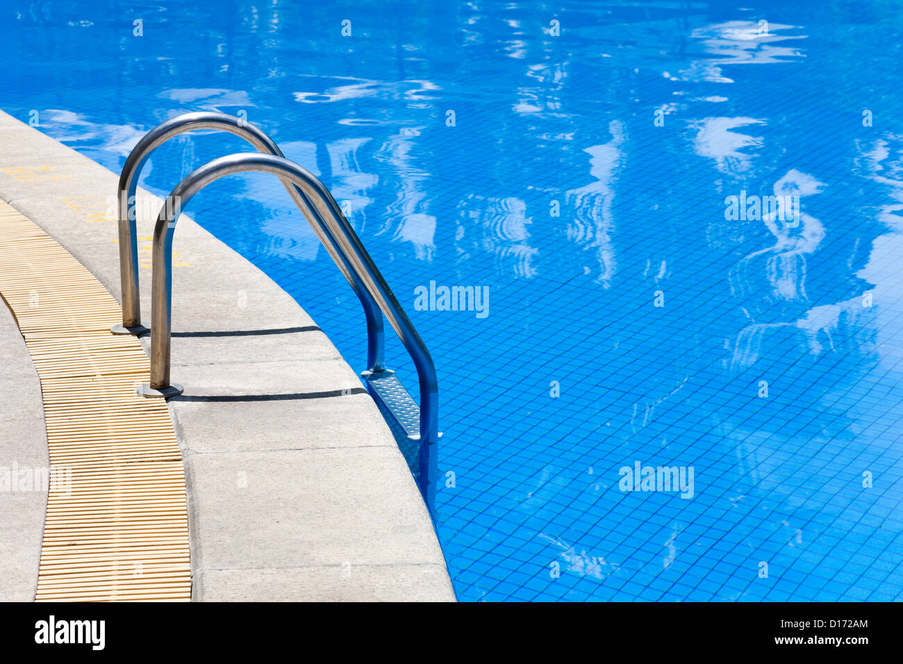 Stairs of a swimming pool Stock Photo - Alamy