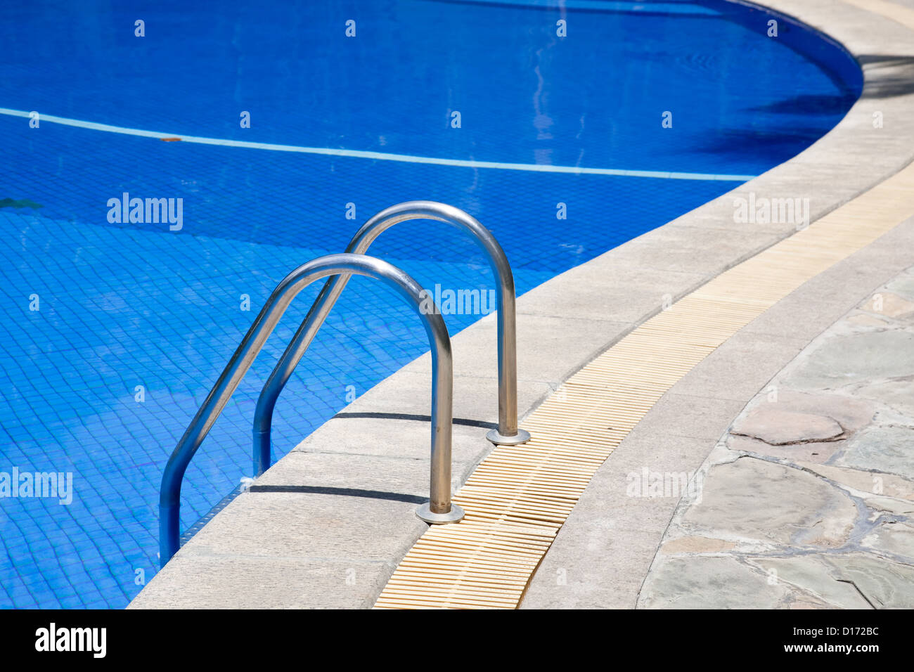 Stairs of a swimming pool Stock Photo - Alamy