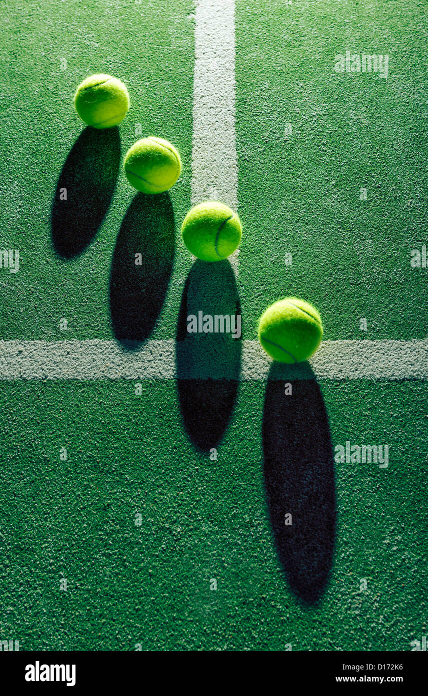 Abstract view of tennis ball´s Stock Photo - Alamy