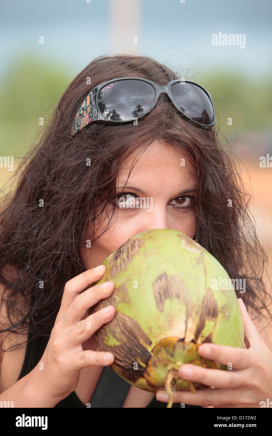 Lady coconut hi-res stock photography and images - Alamy