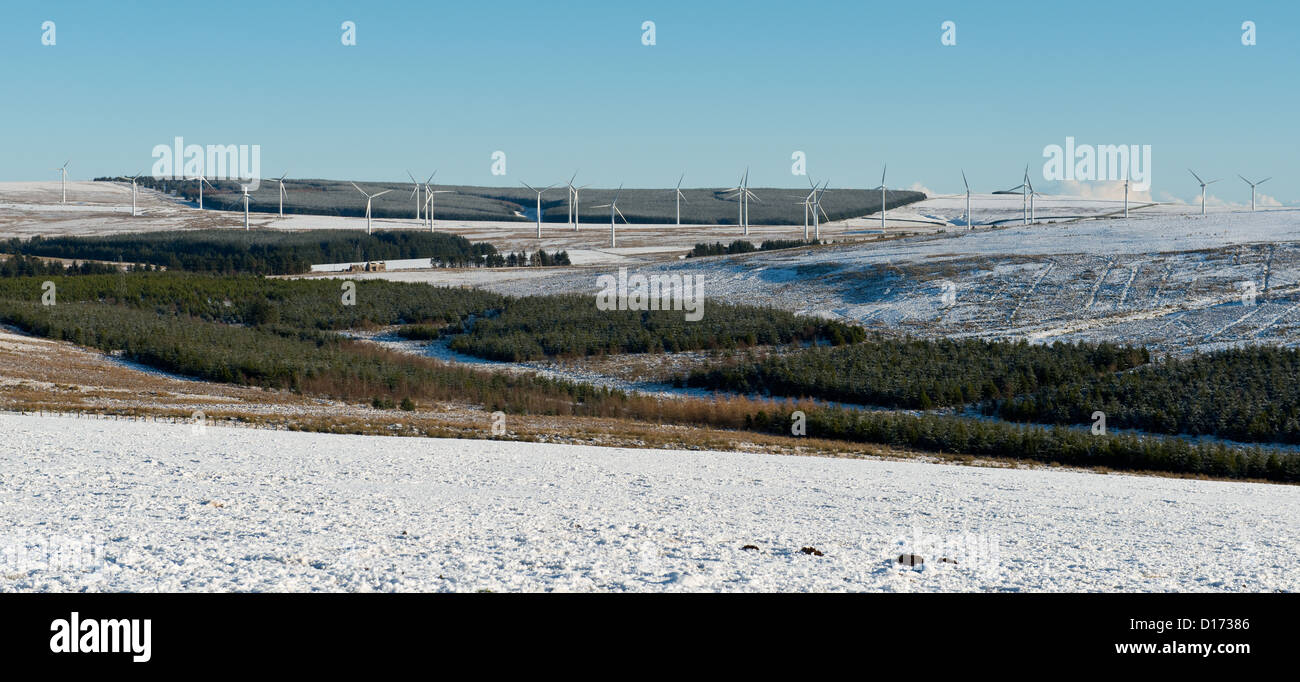 Wind turbine farm at Dun Law in Scottish Borders Stock Photo - Alamy