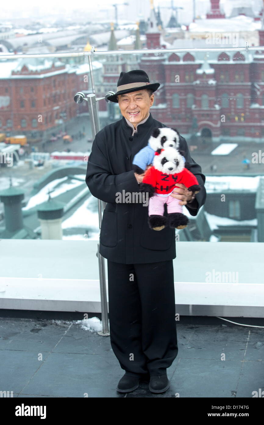 06.12.2012. Russia, Moscow. Jackie Chan visited Moscow. Pictured ...