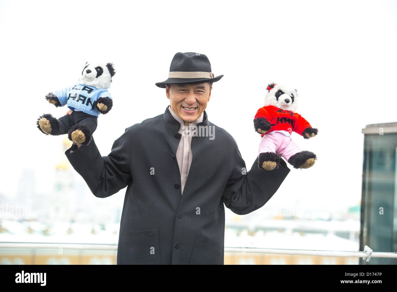 06.12.2012. Russia, Moscow. Jackie Chan visited Moscow. Pictured ...