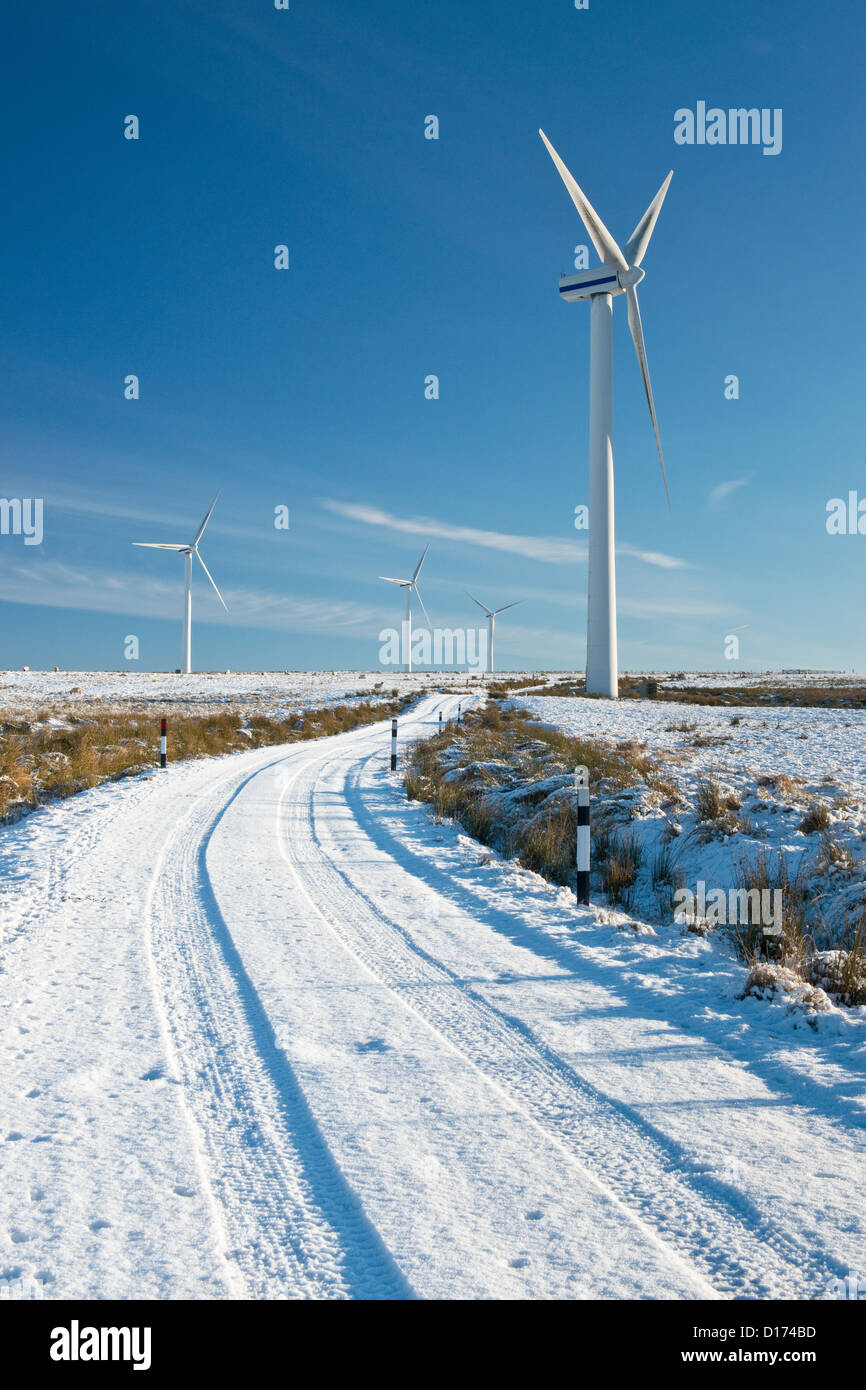 Wind turbine farm at Dun Law in Scottish Borders Stock Photo - Alamy