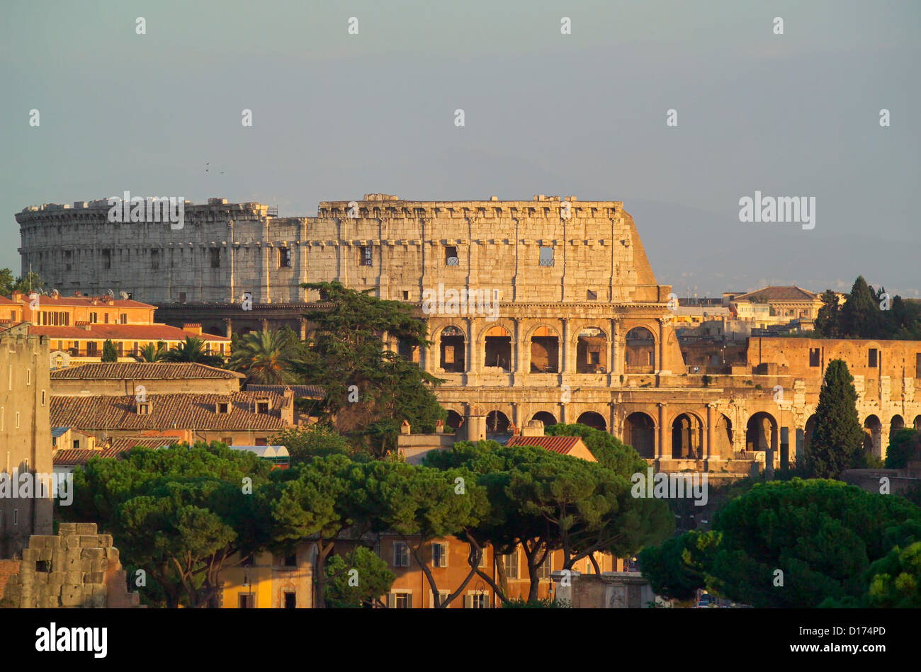 Rome view sunset hi-res stock photography and images - Alamy