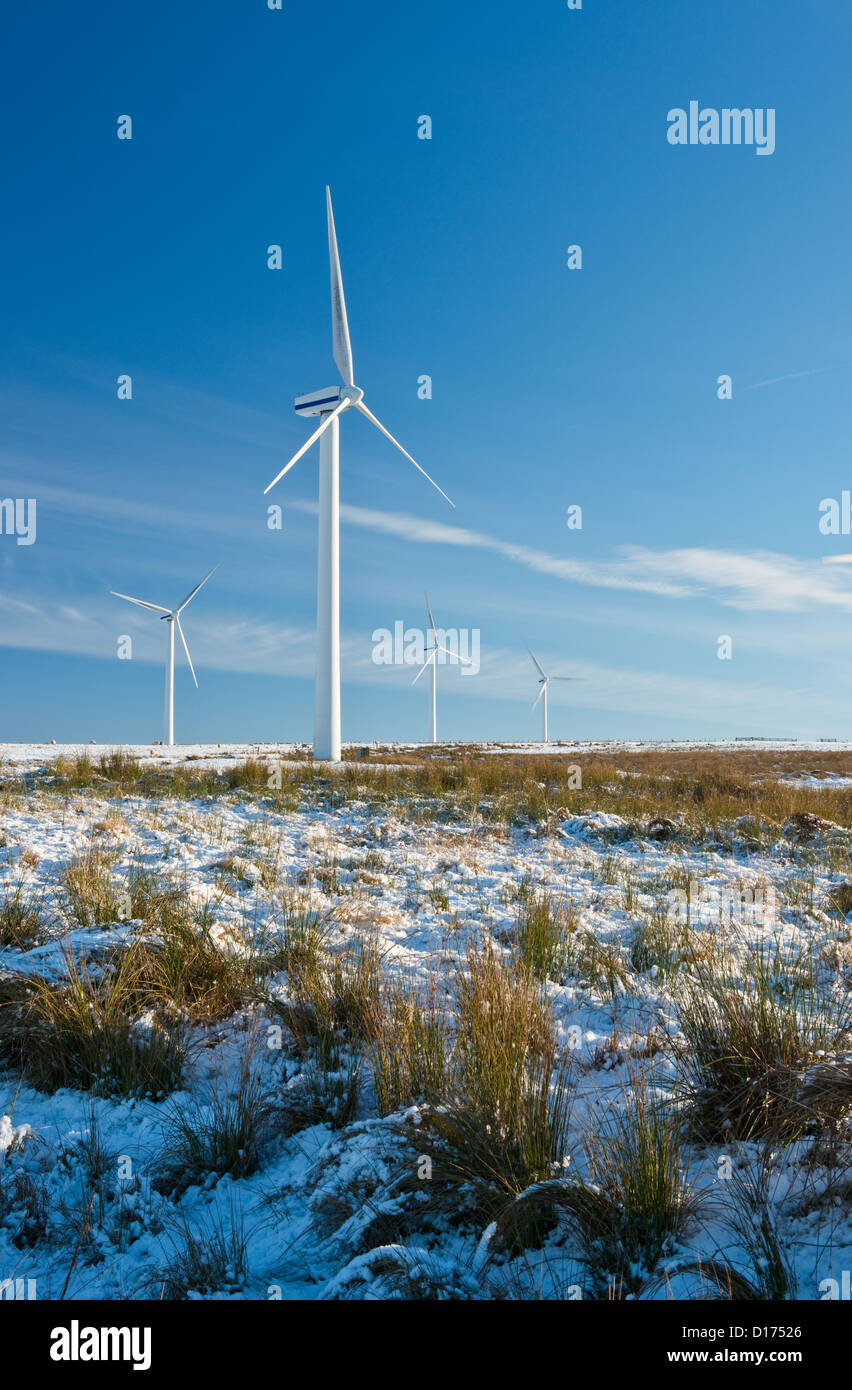 Wind turbine farm at Dun Law in Scottish Borders Stock Photo - Alamy