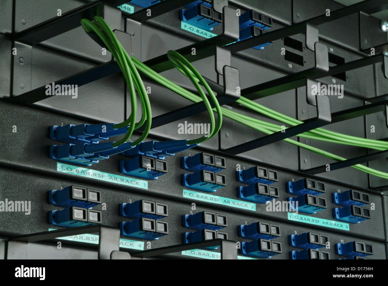 Computer wires, internet connections Stock Photo - Alamy