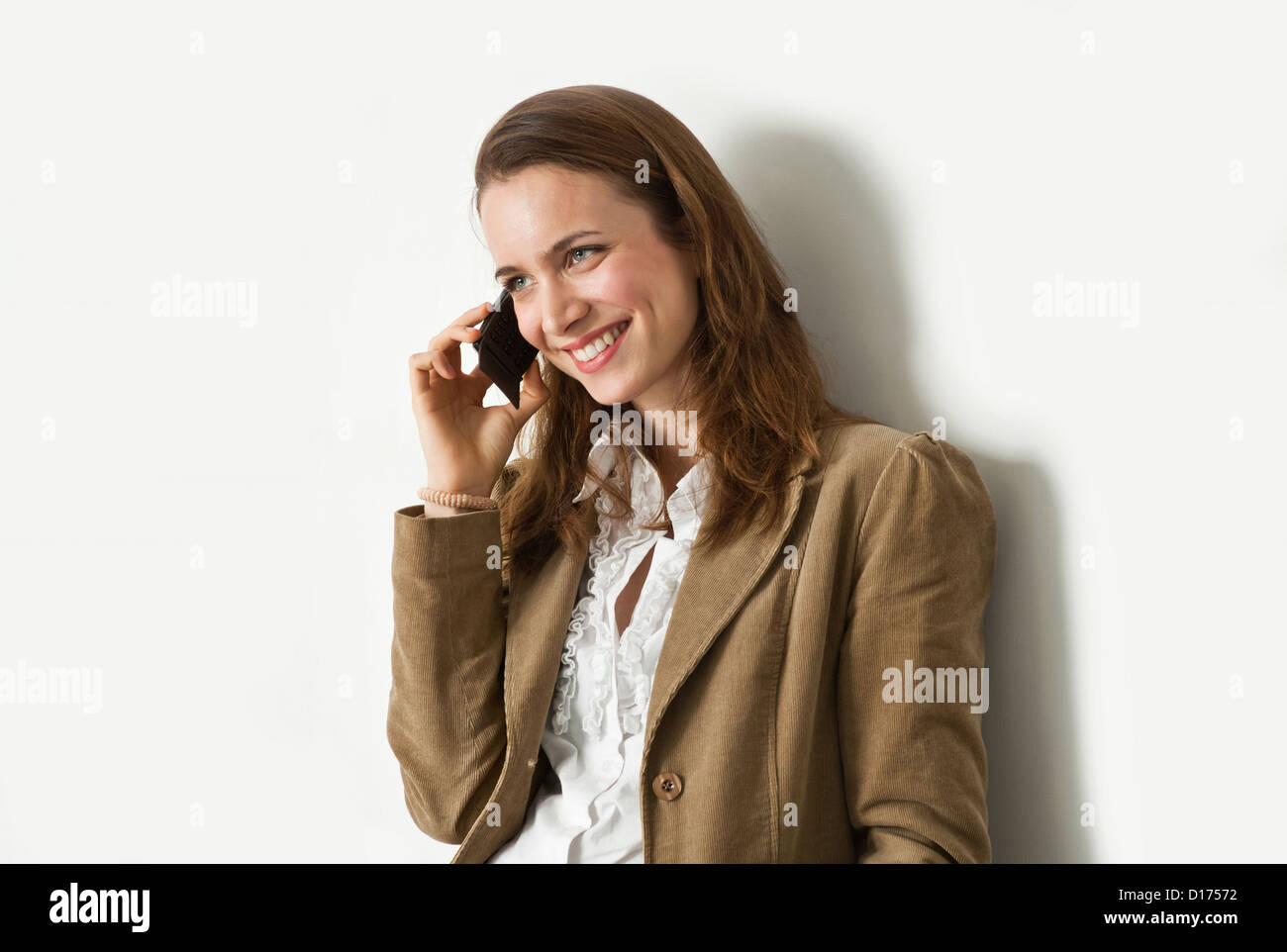 Italy, girl talking on the mobile phone Stock Photo - Alamy