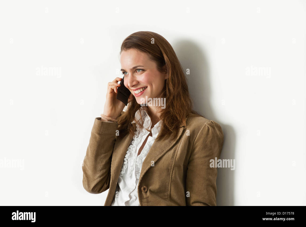 Italy, girl talking on the mobile phone Stock Photo - Alamy
