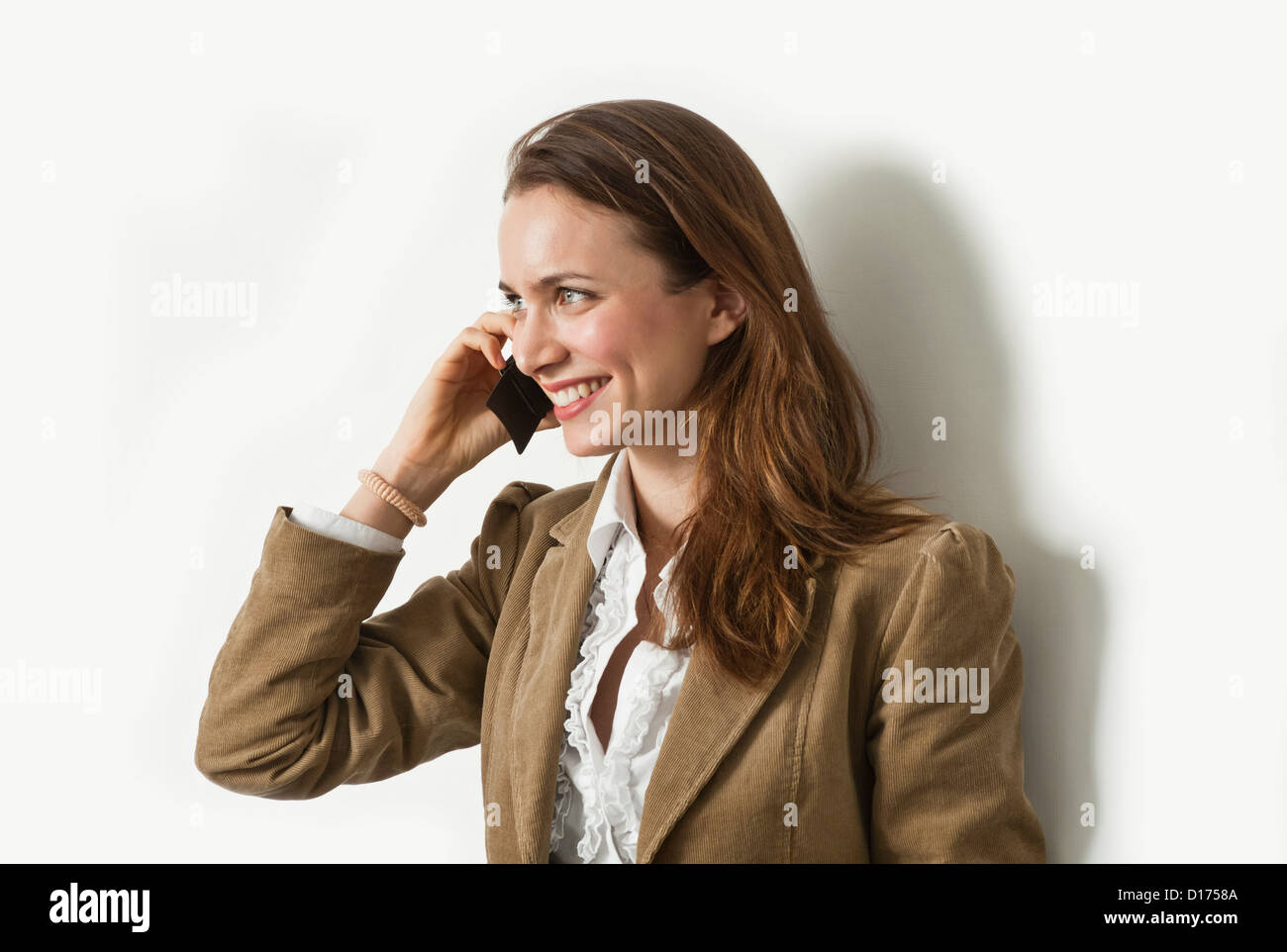 Italy, girl talking on the mobile phone Stock Photo - Alamy