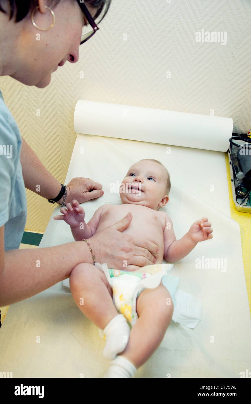 ABDOMEN SEMIOLOGY INFANT Stock Photo - Alamy