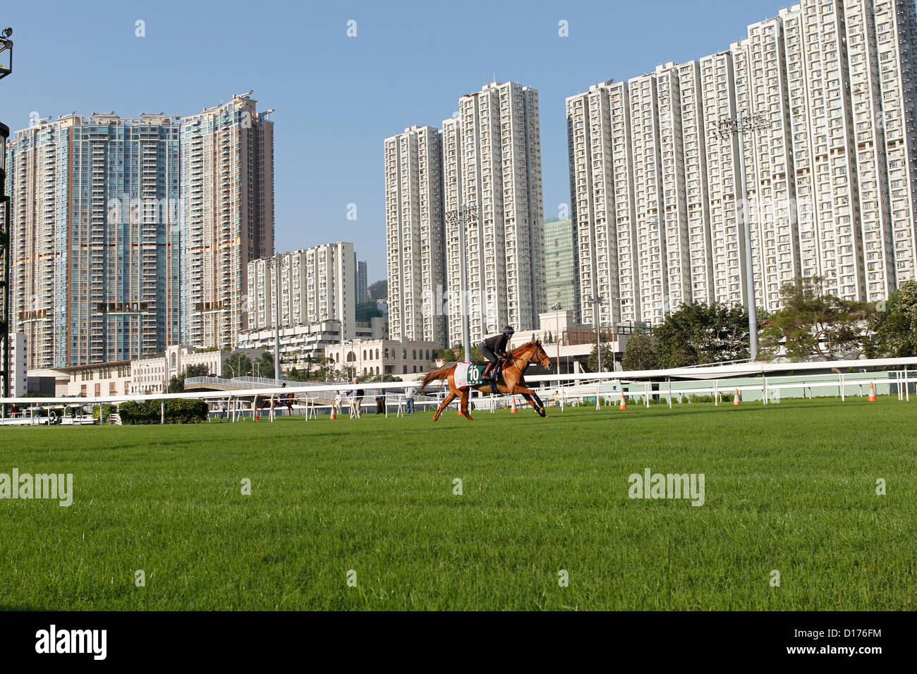 06.12.2012 - Hongkong; Dancing Rain during the morning track work ...