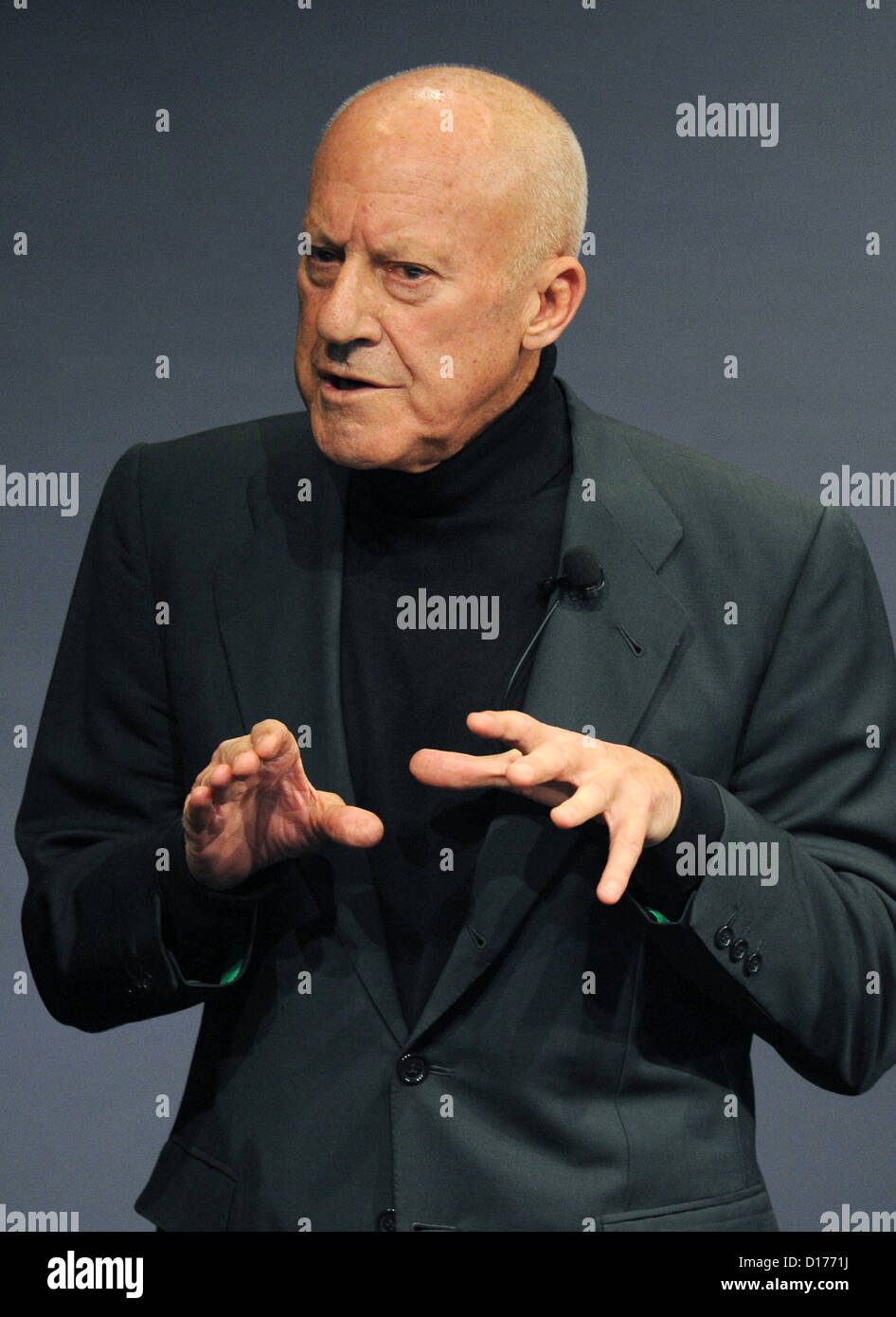 British architect Lord Norman Foster attends the presentation ceremony ...
