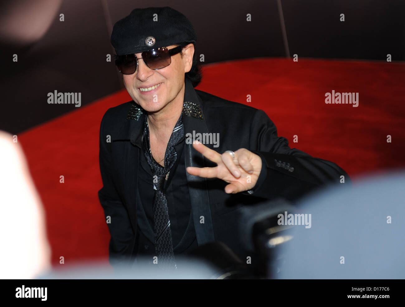 The singer of the German rock band 'Scorpions', Klaus Meine, attends ...