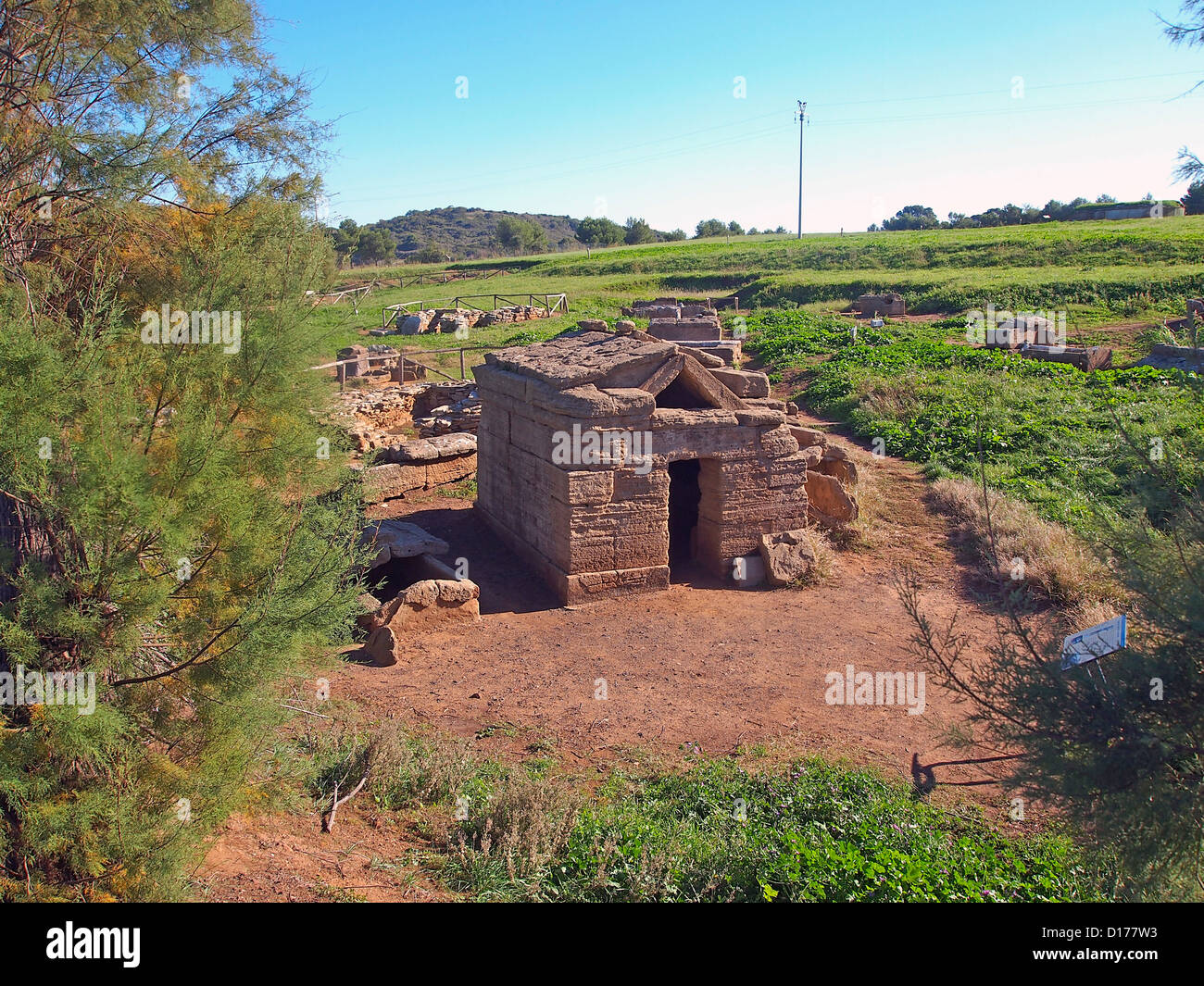 Italy,Tuscany, Baratti, Etruscan tomb Stock Photo - Alamy