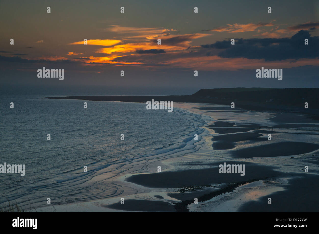 Monreith bay sunset, the machars, Wigtownshire, Luce Bay, Scotland ...