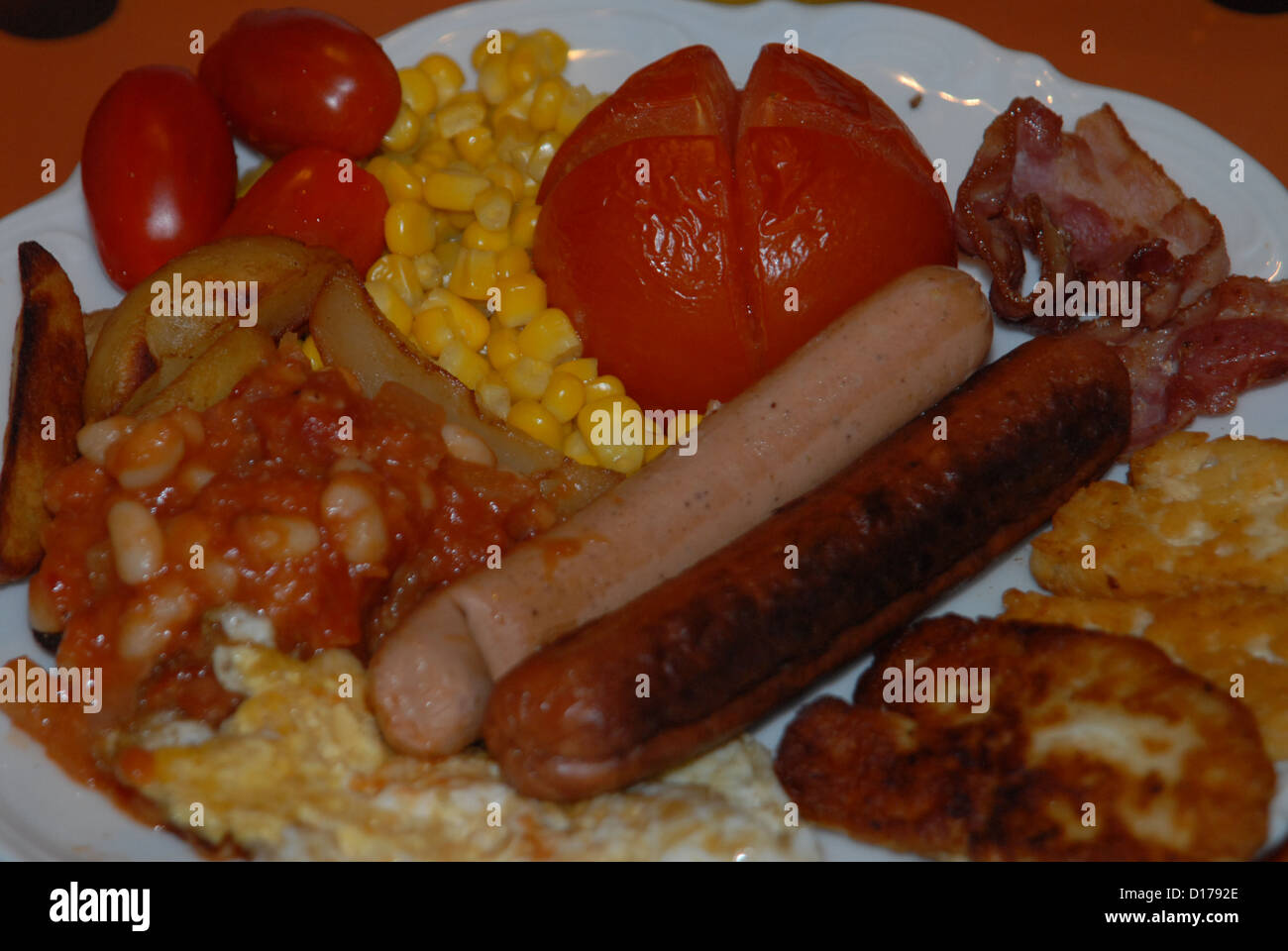 Full English breakfast Stock Photo - Alamy