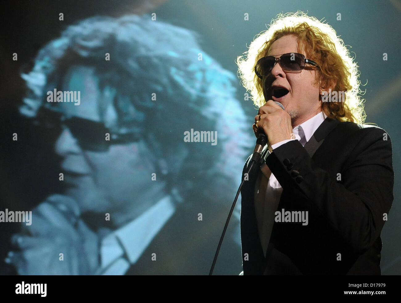 British singer and founder of the band 'Simply Red', Mick Hucknall ...