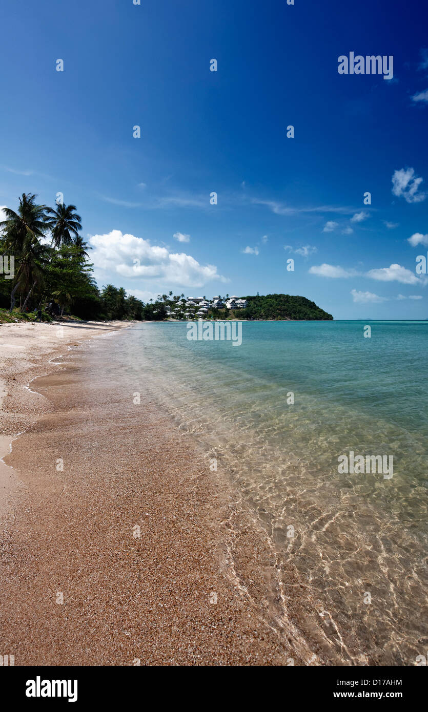 Thailand, Koh Samui (Samui Island), view of a touristical resort on the ...