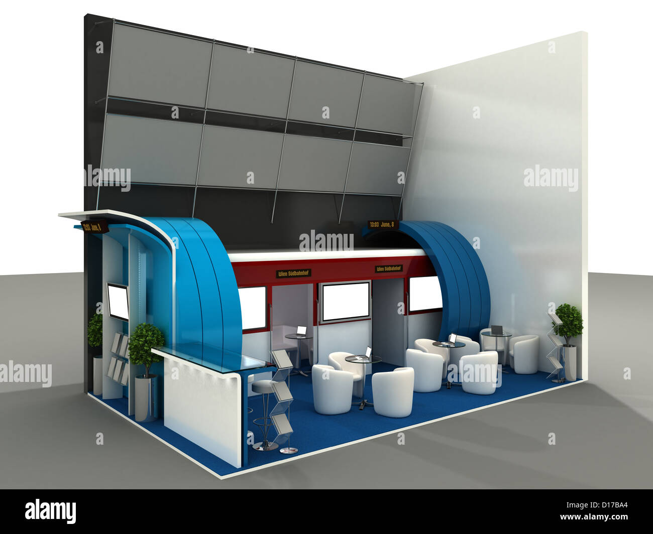 Exhibition Stand Interior Sample - Computer Art 3D Series Stock Photo ...