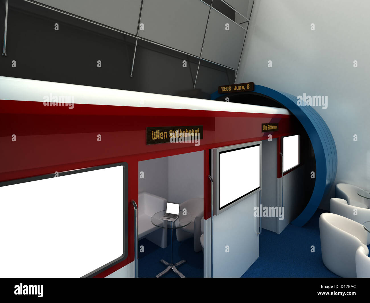 Exhibition Stand Interior Sample - Computer Art 3D Series Stock Photo ...