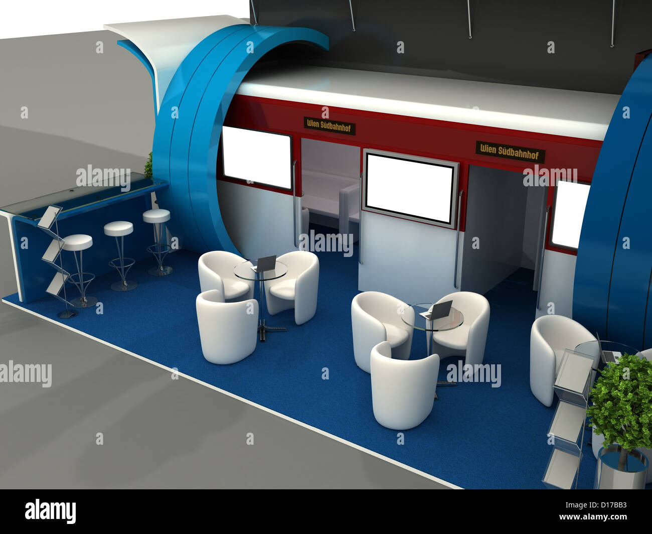 Exhibition Stand Interior Sample - Computer Art 3D Series Stock Photo ...