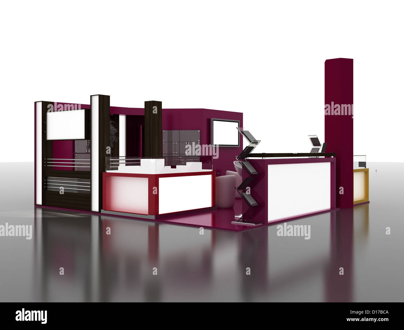Exhibition Stand Interior Sample - Interiors Series . 3D Stock Photo ...