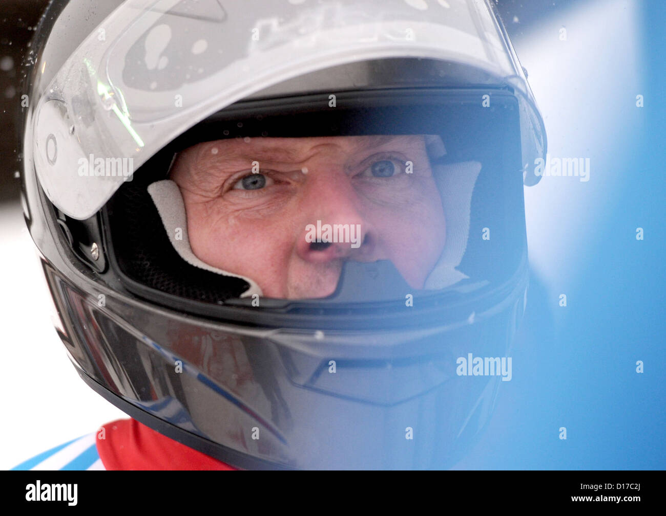 Russian bobsleigh pilot Alexandr Zubkov seen at at the 2012 FIBT four ...