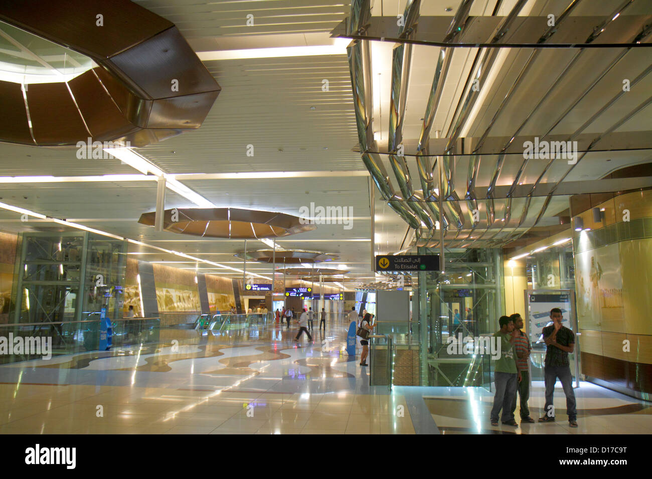 Dubai UAE,United Arab Emirates,Deira,Al Rigga,Union Metro Station,Red ...