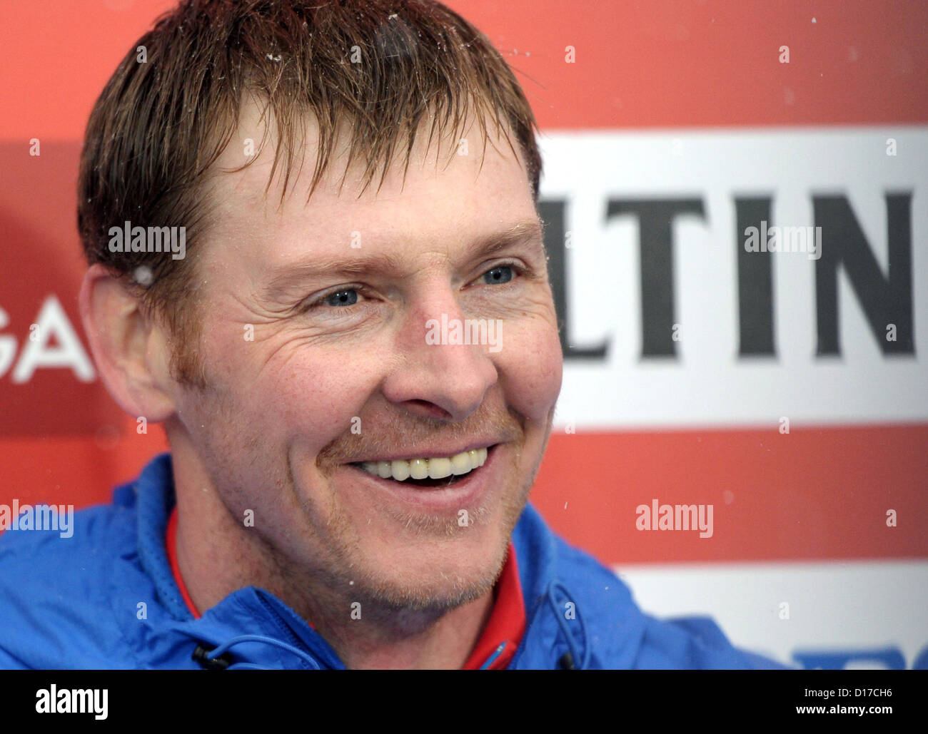 Russian bobsleigh pilot Alexandr Zubkov seen at the 2012 FIBT four-man ...